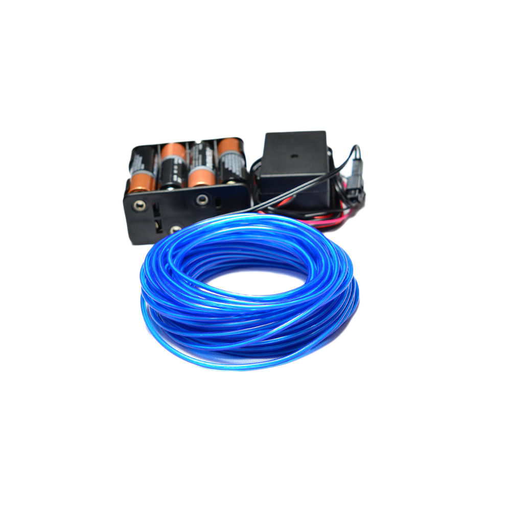Rolo de Fio Neon El Wire Led 10m a pilha