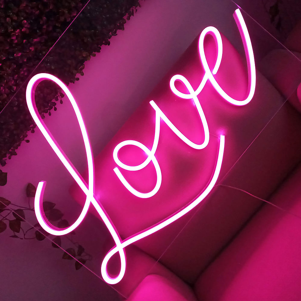 Letreiro Neon de LED Personalizada - Nome, frase ou palavra com 4 ...