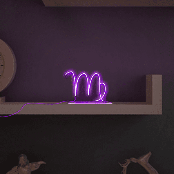 Luminoso em Neon LED ROXO - Virgem - Acrílico 6mm