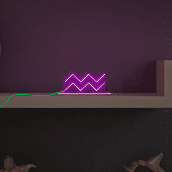 Luminoso em Neon LED Azul ROXO - Aquário - Acrílico 6mm